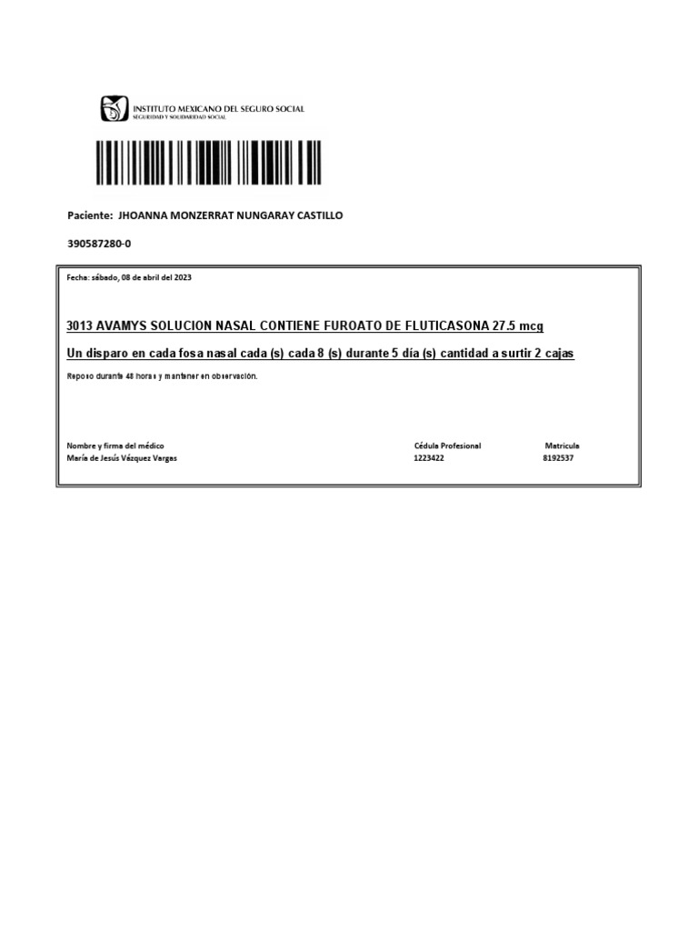 Receta Pablito | PDF