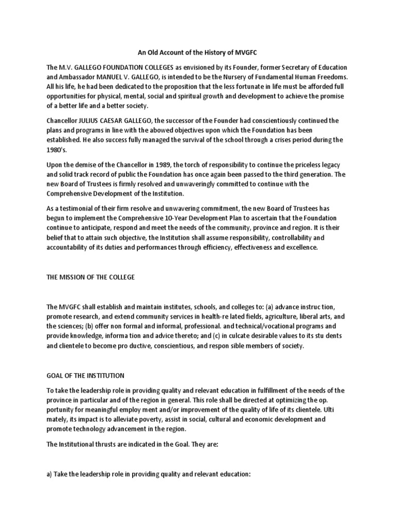 An Old Account On The History of MVGFC | PDF | Science | Resource