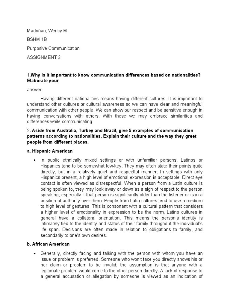 Purposive Communication | PDF | Communication | Hispanic And Latino ...