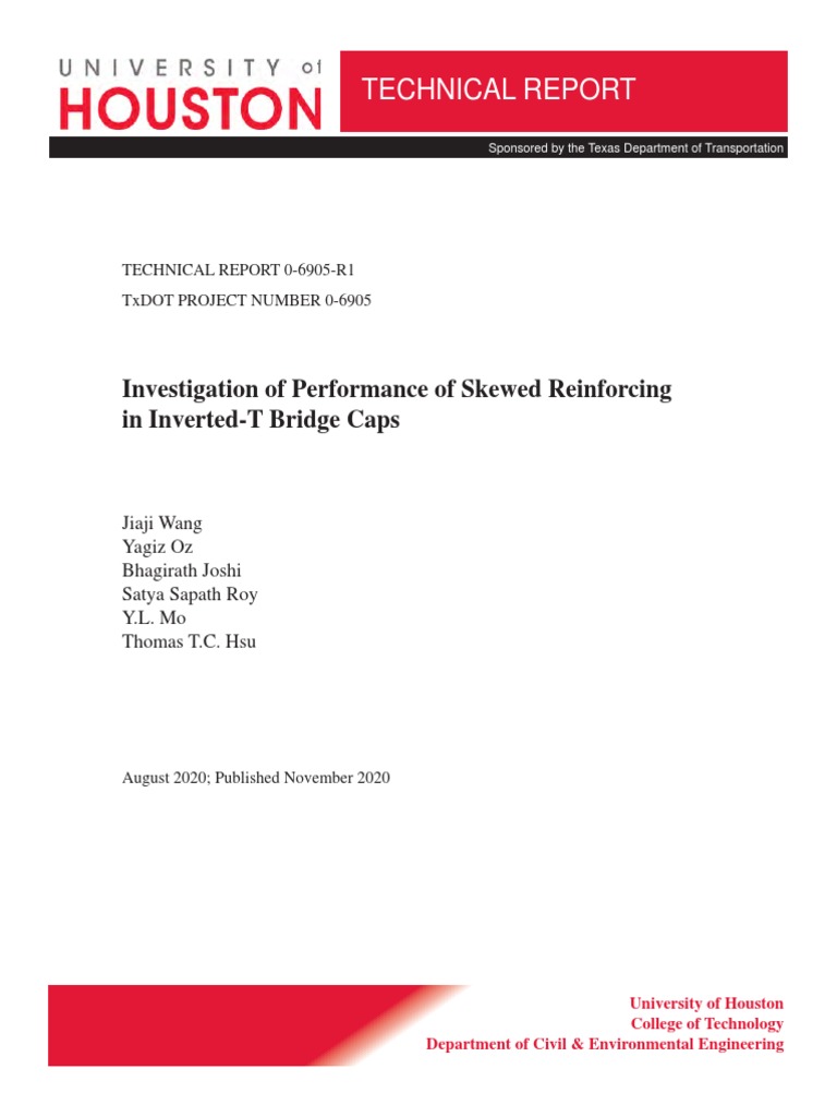 Skewed Reinforcement in Inverted-T Bridge Caps | PDF | Beam (Structure ...