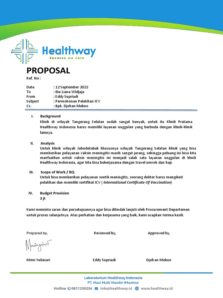 Proposal Pelatihan | PDF