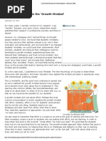 Mindset The New Psychology of Success by Carol Dweck | PDF ...