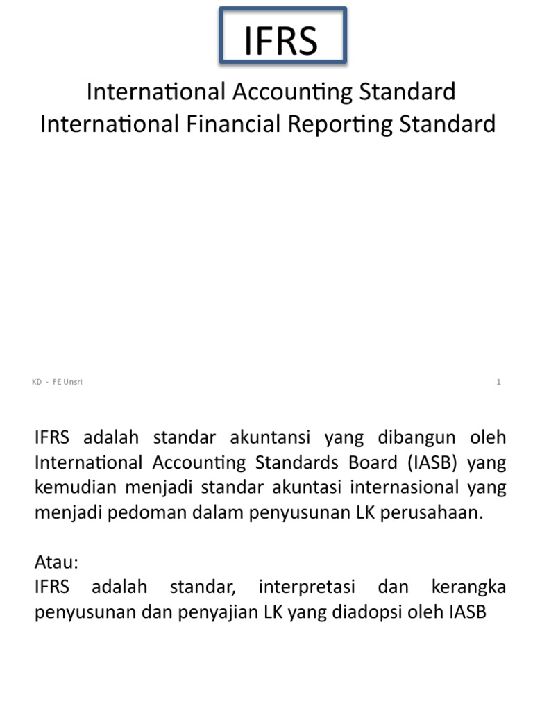 IFRS | PDF
