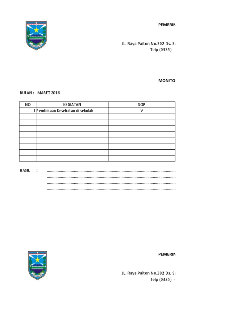 Form Monitoring | PDF
