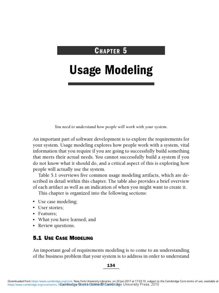 Chapter 5 - Usage-Modeling | PDF | Use Case | Software Engineering