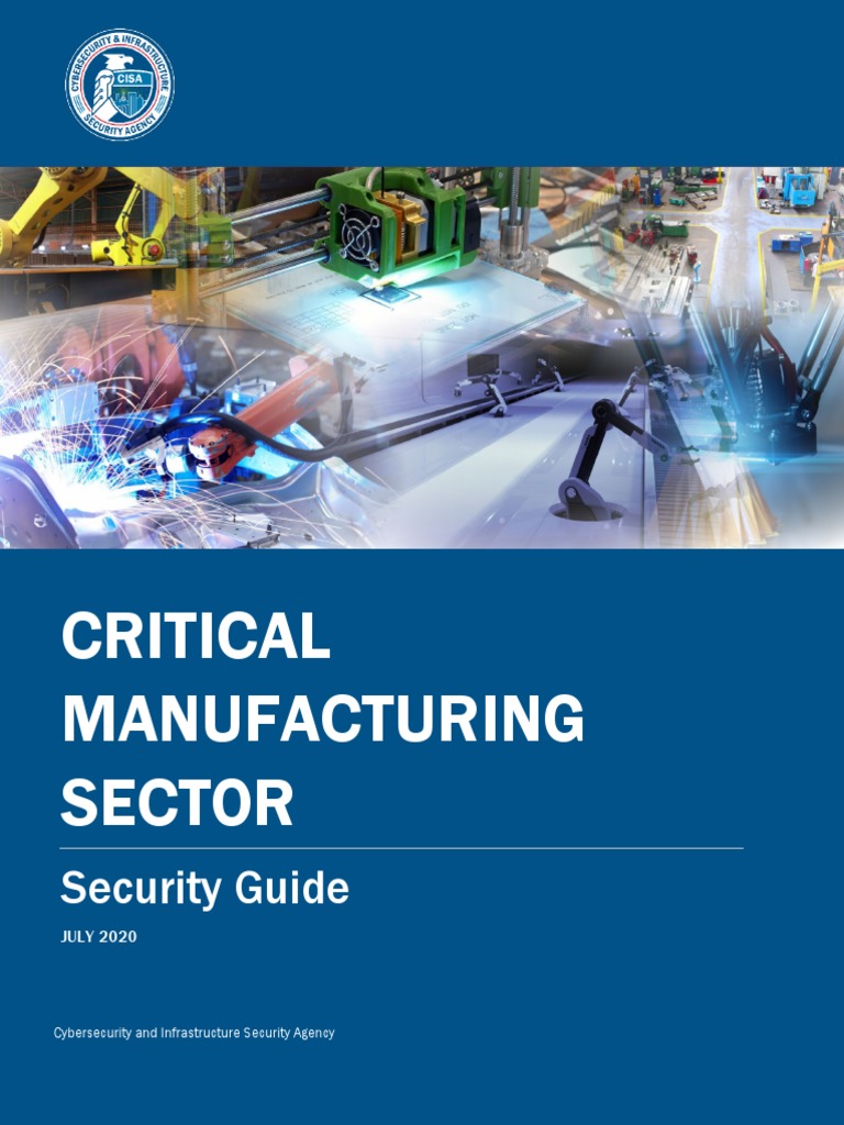Critical Manufacturing Sector Security Guide 07012020 | PDF | Computer ...