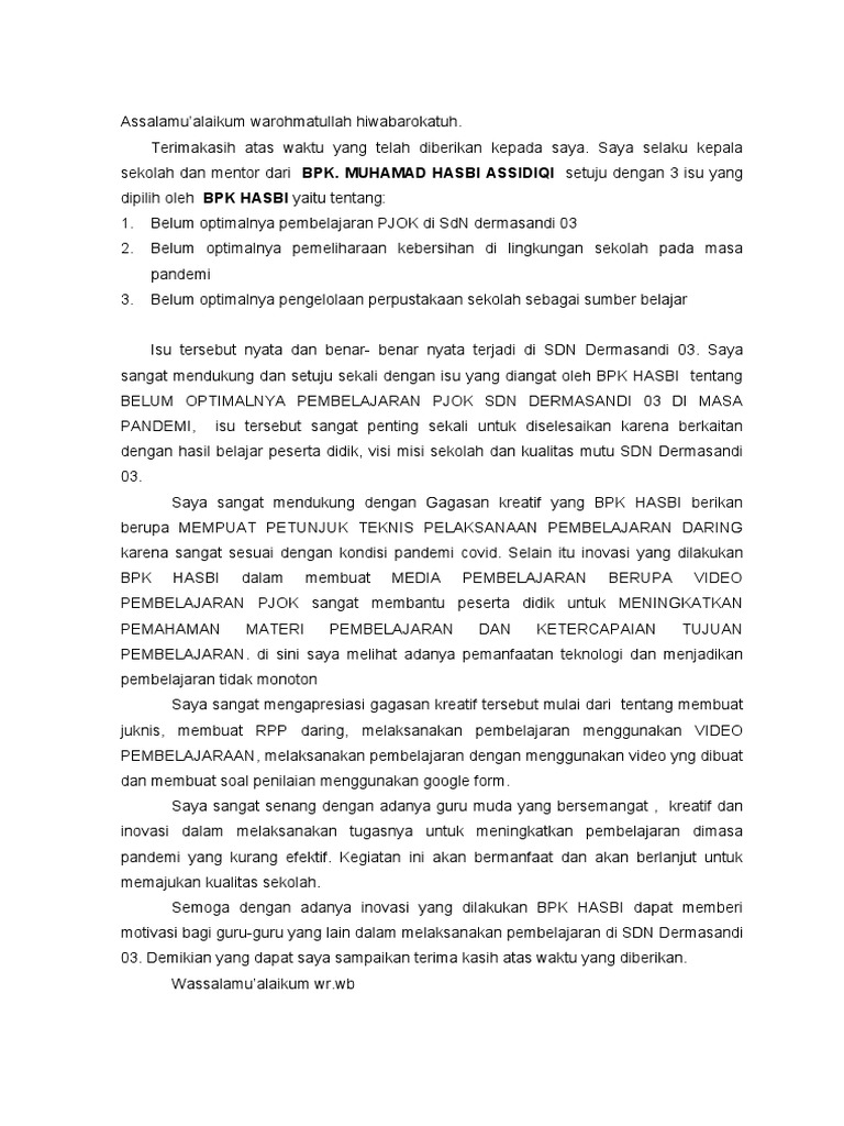 Panduan Mentor - Afri | PDF