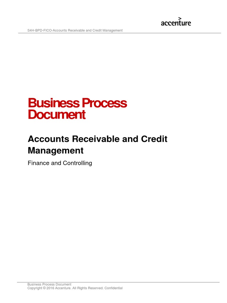 S4H-BPD-FICO-Accounts Receivable and Credit Management | PDF | Debits And Credits | Cash