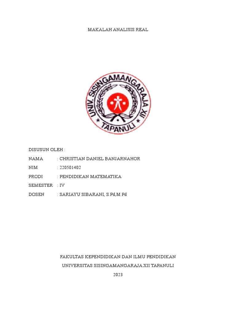 Makalah Analisis Real | PDF