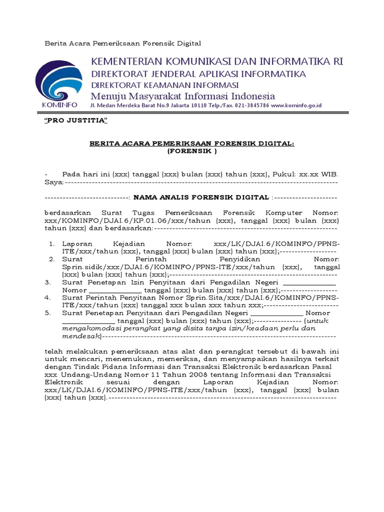 Menuju Masyarakat Informasi Indonesia: Kementerian Komunikasi Dan Informatika Ri | PDF | Komputer