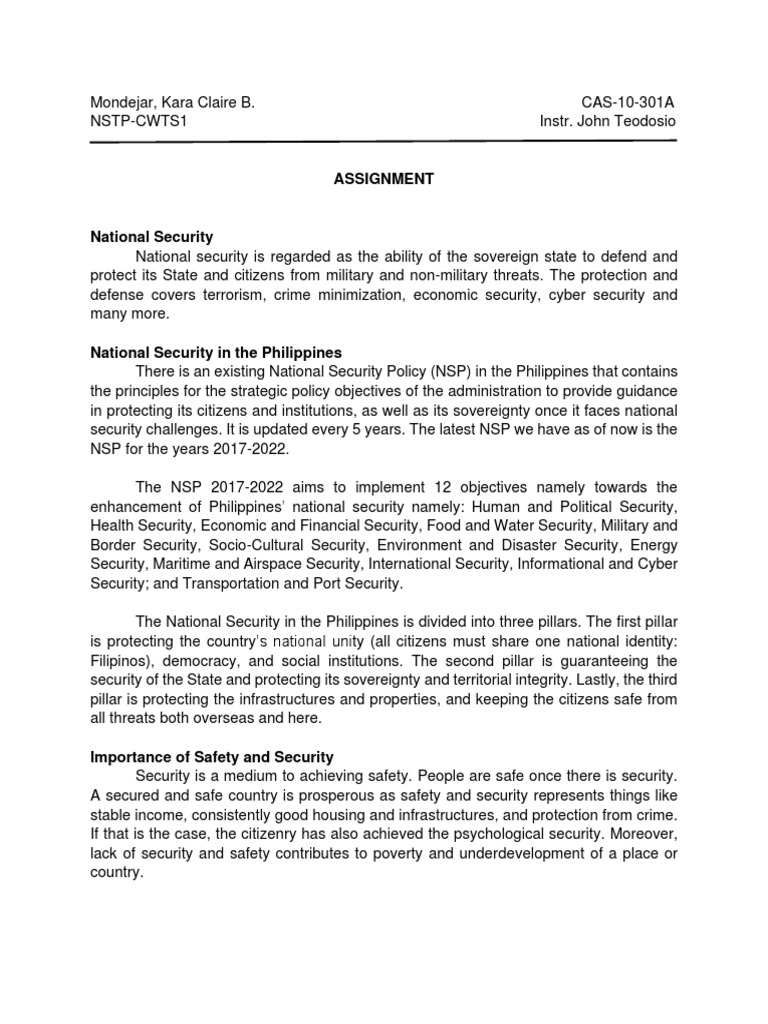 Ensuring Campus Safety: Analyzing National Security Programs and ...