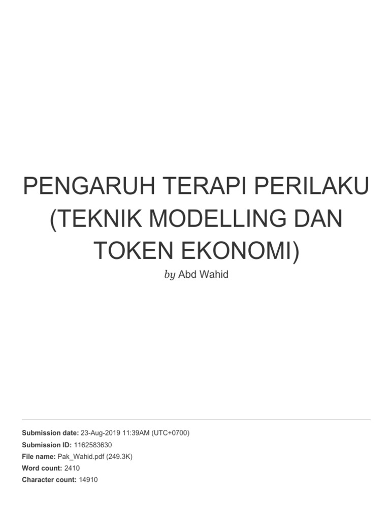 Token Ekonomi | PDF