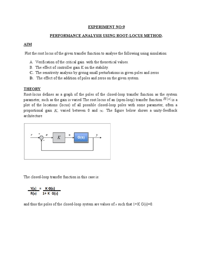Root Locus | PDF | Applied Mathematics | Mechanics