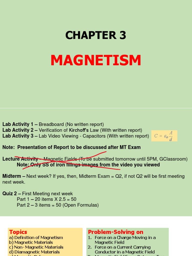 Chapter 3 - Magnetism For Sharing | PDF | Magnet | Magnetic Field