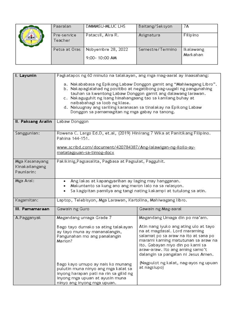 Labaw Donggon Final Nov. 28 | PDF