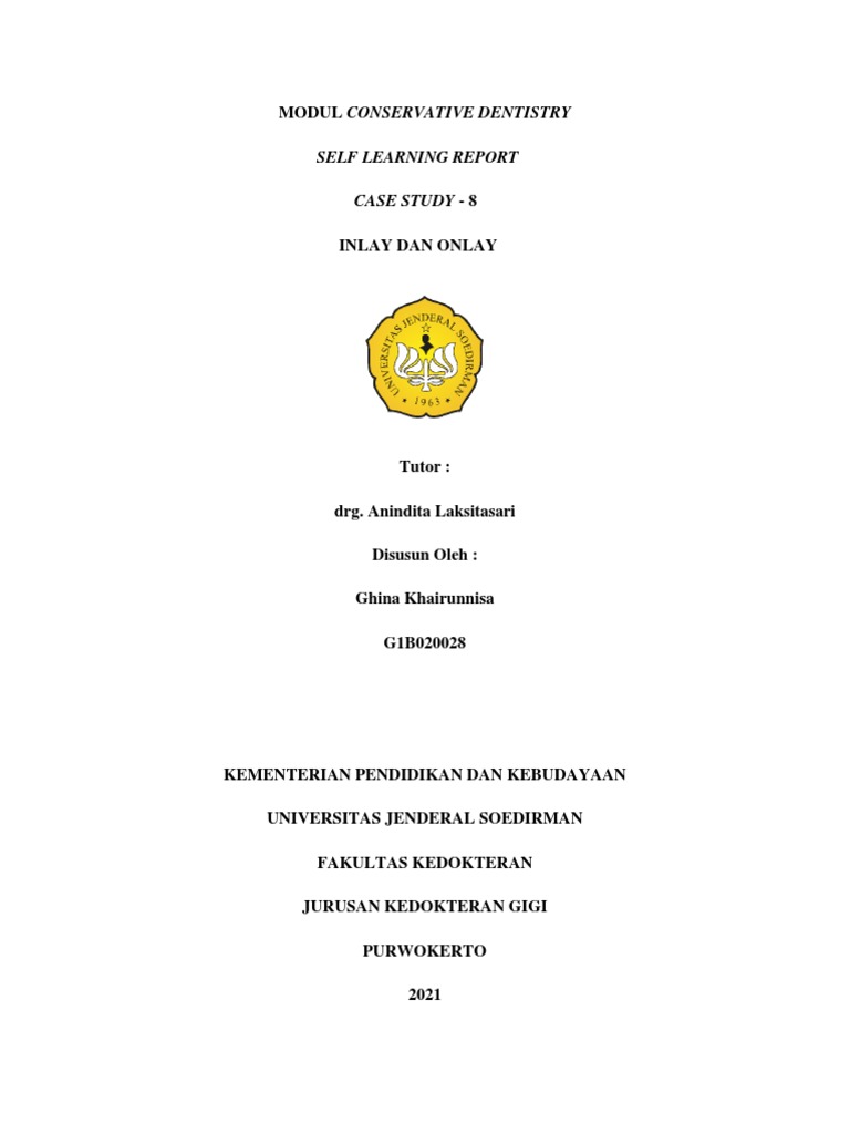Inlay dan Onlay dalam Kedokteran Gigi | PDF
