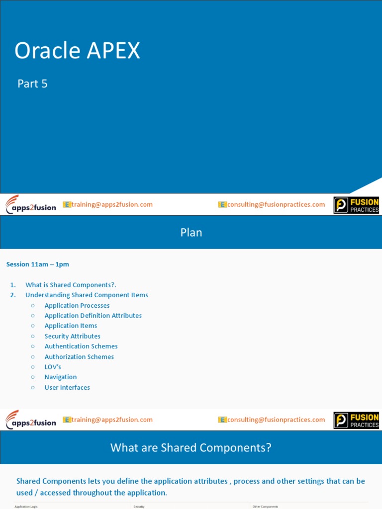 Module 05 - Oracle Apex - Part 5 | PDF | Sql | Databases
