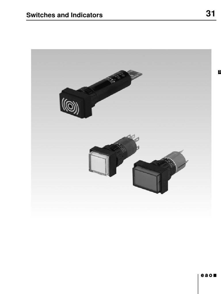 Push Button EAO 2 | PDF | Electrical Connector | Alternating Current