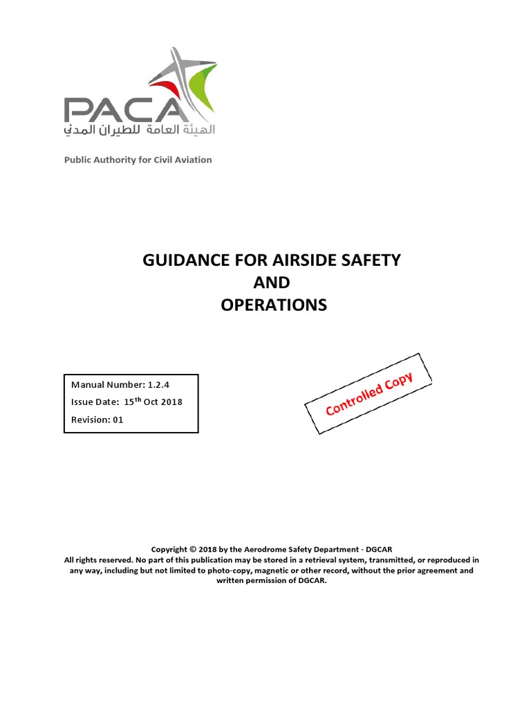 Guidance For Airside Safety Operations | Download Free PDF | Risk | Airport
