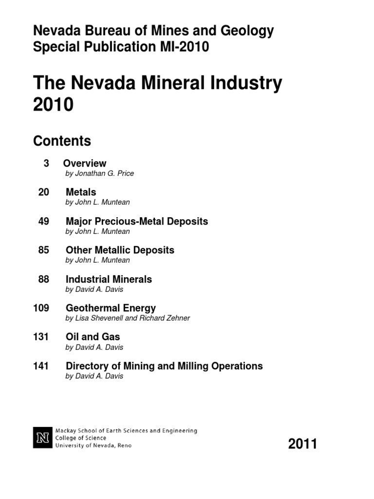 Geokniga Gold Nevada | PDF | Mining | Gold