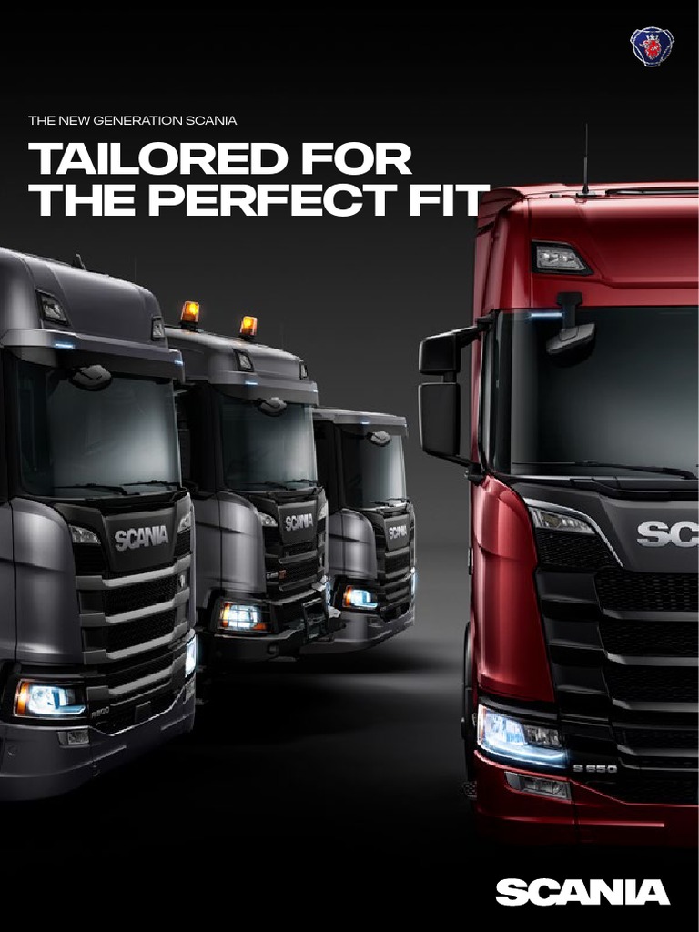 Brochure Scania Range Tailored For A Perfect Fit | PDF | Headlamp | Truck