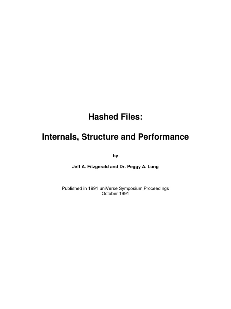 Hashed Files Internals Pdf Database Index Computer File