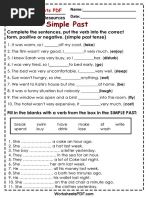 Simple Past Exam | PDF
