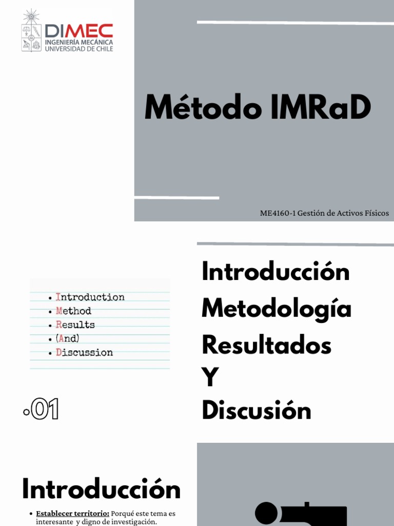 Análisis del método IMRaD para la estructuración de informes de ...
