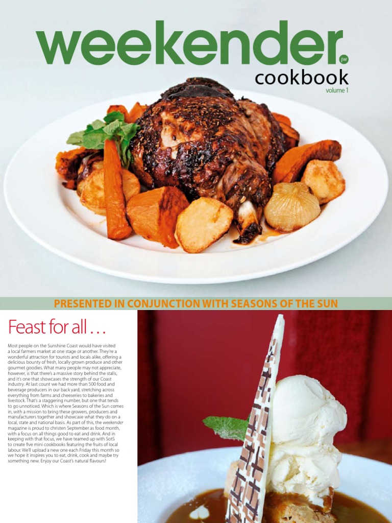 Weekender Recipe Book Volume One | PDF