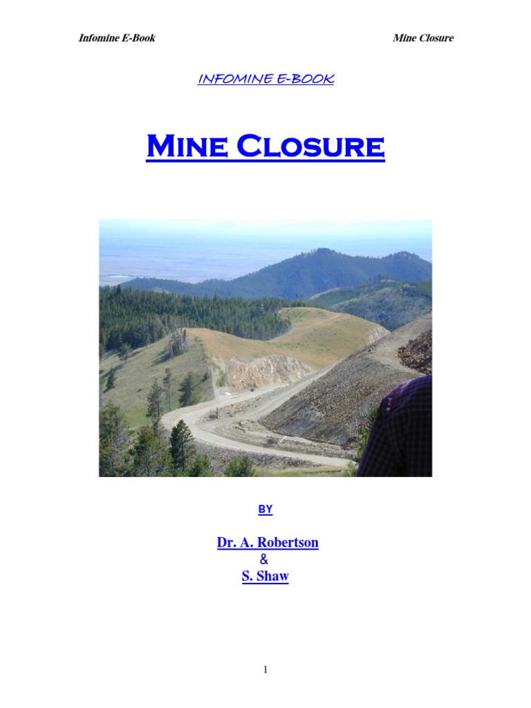 Mine Closure E-Book | PDF | Risk | Risk Assessment
