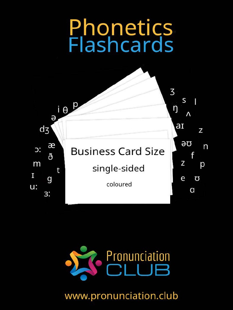 PHONETICS-FLASHCARDS-PRONUNCIATION-CLUB | PDF | Flashcard | English ...