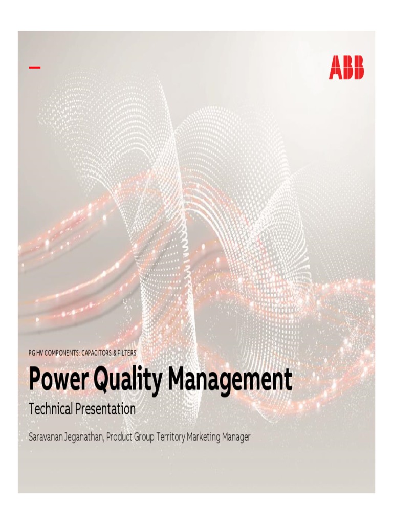 Power Quality - Saravanan J ABB-2017 Autosaved | Download Free PDF ...
