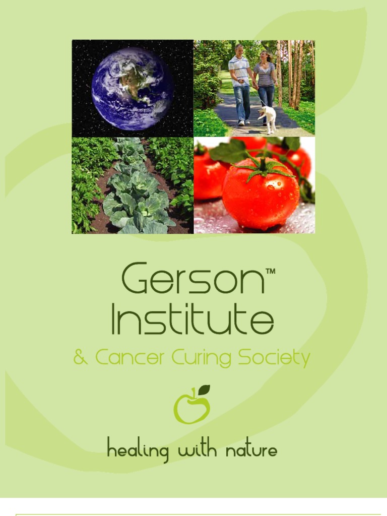 Gerson Institute Brochure | PDF | Pancreatic Cancer | Cancer