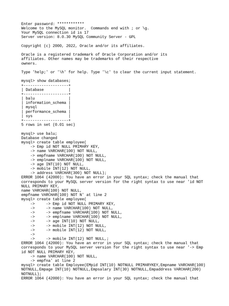 Practice Joins | PDF | My Sql | Data Management Software