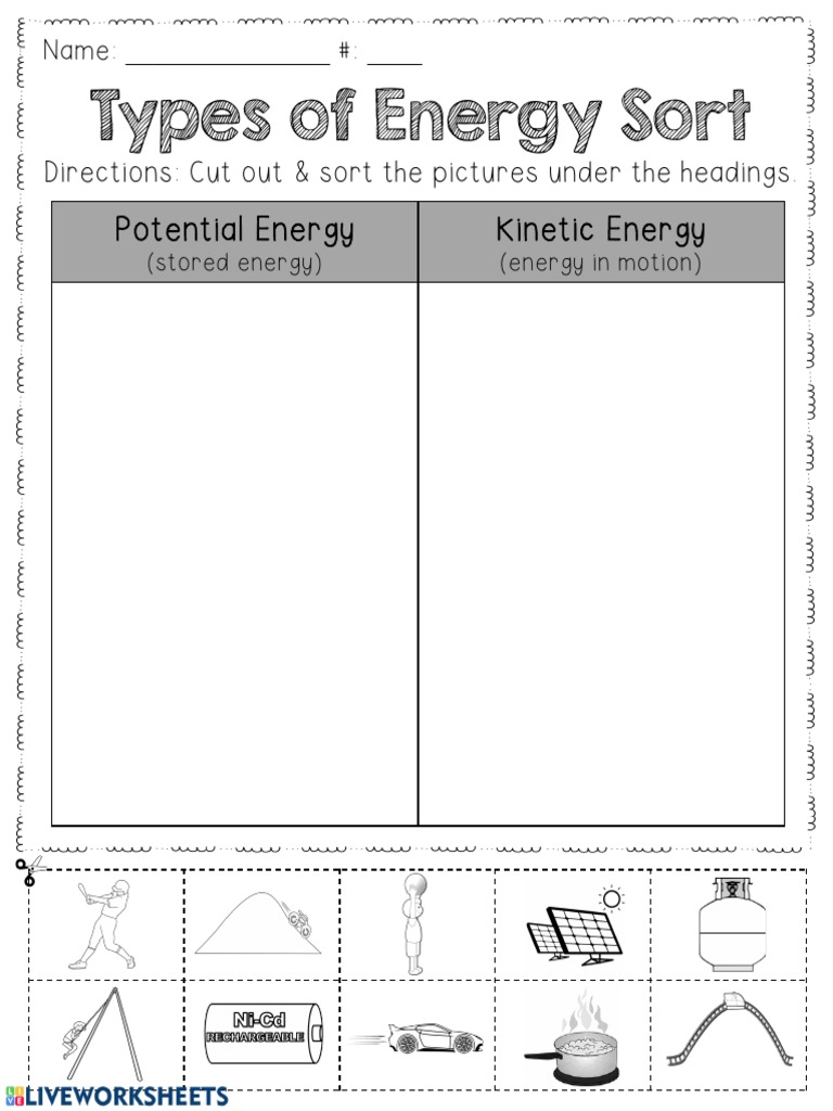 Sort Kinetic and Potential Energy | PDF