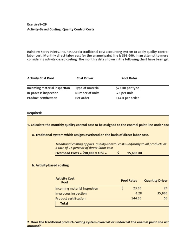 Hilton 5-29 Case Solution | PDF | Cost | Business Economics