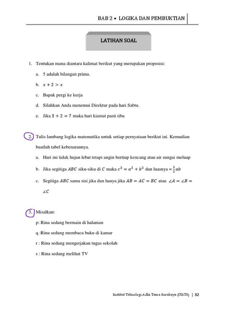 Latihan Soal Bab Logika | PDF