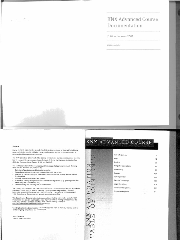 KNX - Advanced Course - p0 - Content | PDF