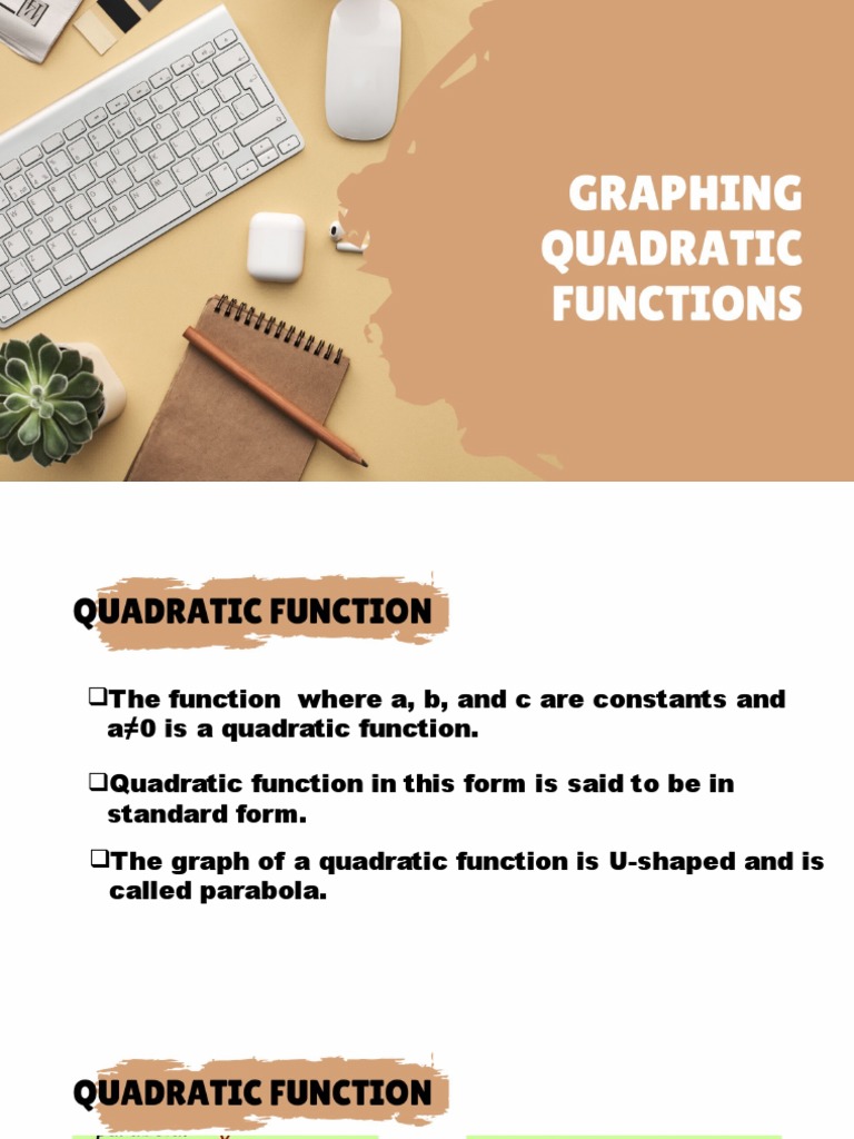 Graphing Quadratic Functions | PDF | Language Arts & Discipline ...