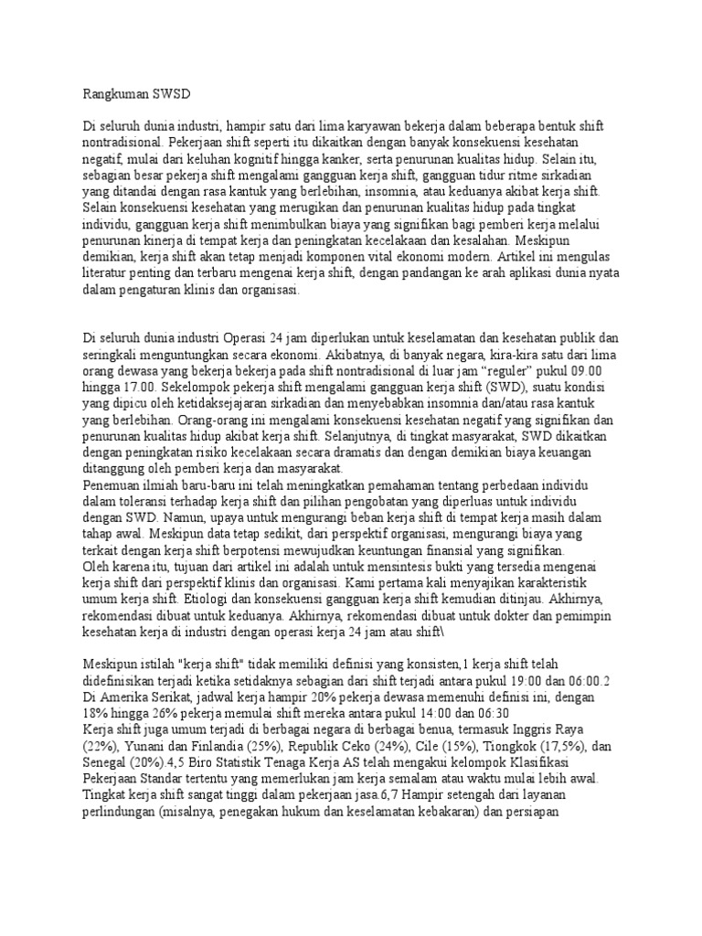 Rangkuman SWSD | PDF