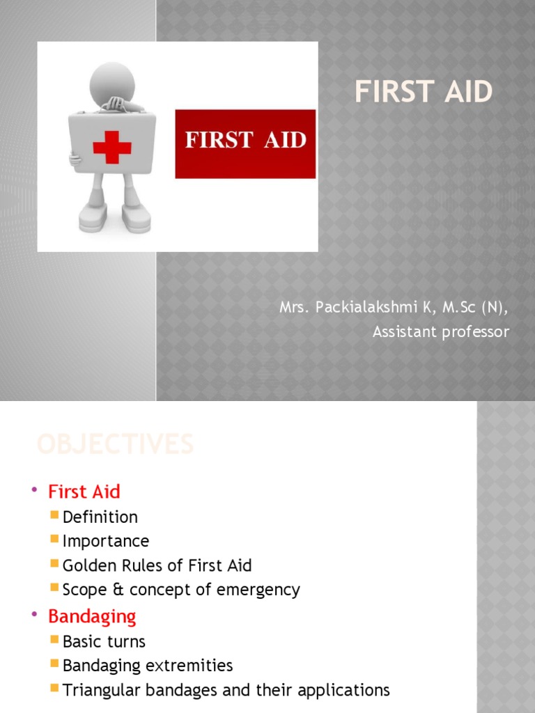 Basics of First Aid | PDF | First Aid | Clinical Medicine