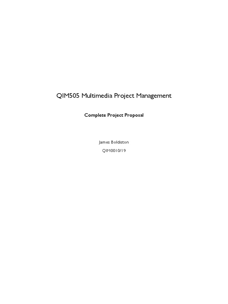 Example Multimedia Project Management | PDF | Scrum (Software ...