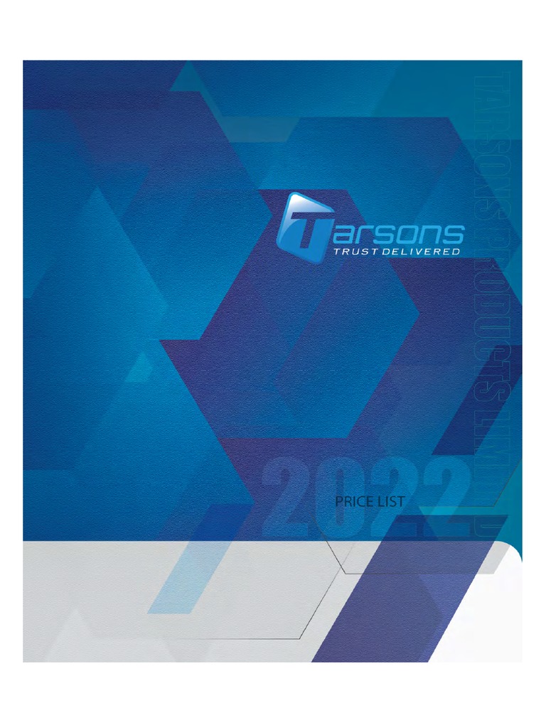 Catalogue Tarsons | PDF