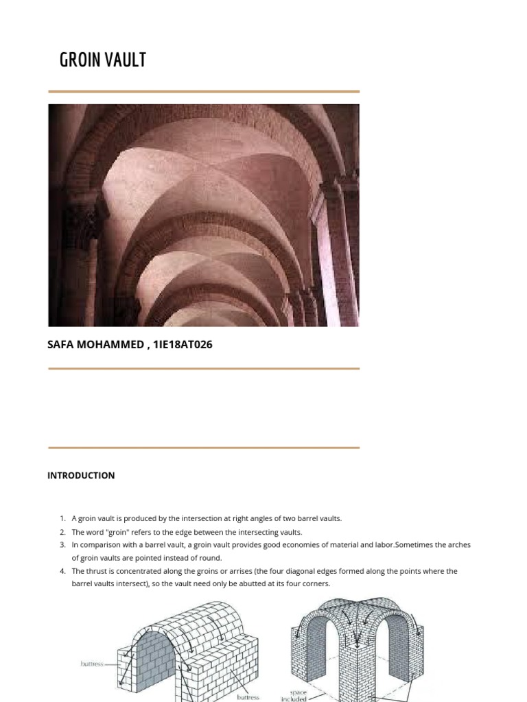 Groin Vault | PDF | Art | Technology & Engineering