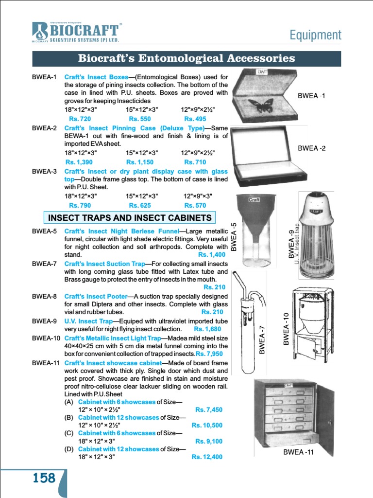 Catalog Biocraft Entomological Accessories | PDF | Home & Garden
