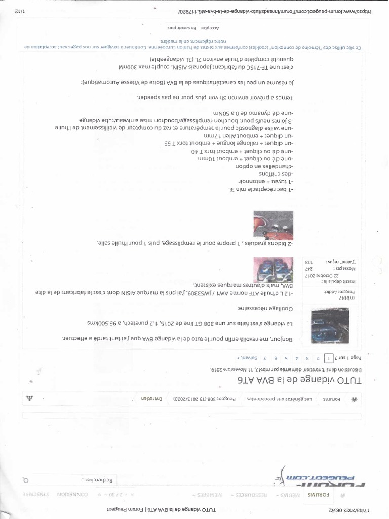 Boite Automatique AT6 | PDF