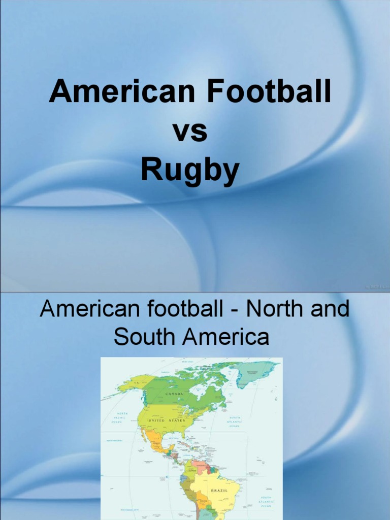 American Football Vs Rugby | PDF American Football Vs Rugby | PDF