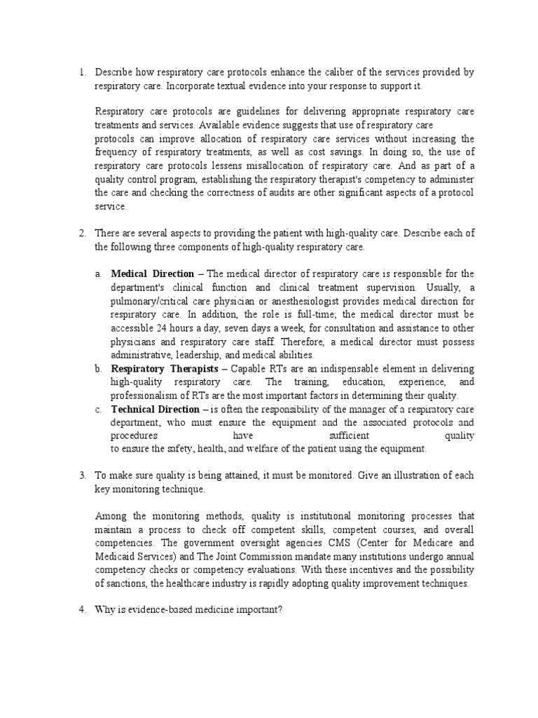 FRT Unit 2 Answers | PDF | Evidence Based Medicine | Medicine