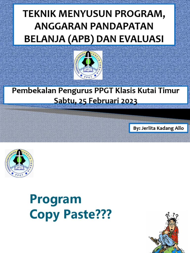 Teknik Menyusun Program, Apb, Evaluasi, Proposal | PDF