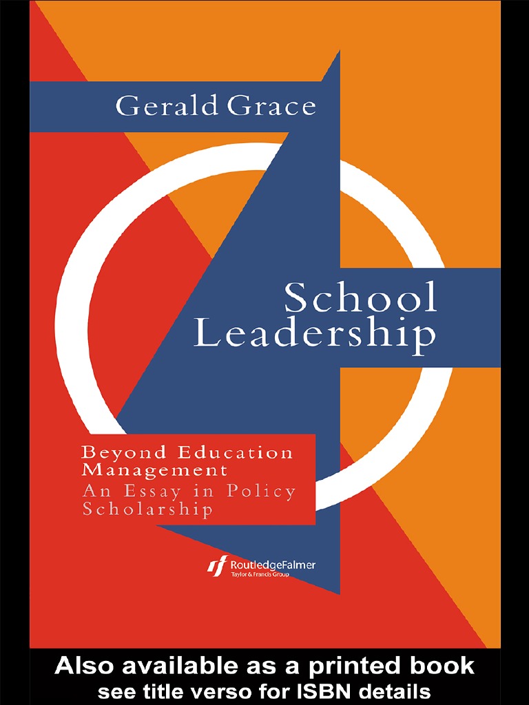 (Professor Gerald Grace, Gerald Grace) School Lead (Book4You) | PDF ...
